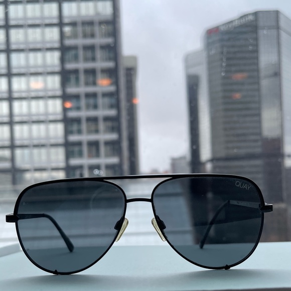 Quay Australia | Accessories | Quay Black Aviators High Key Unisex ...